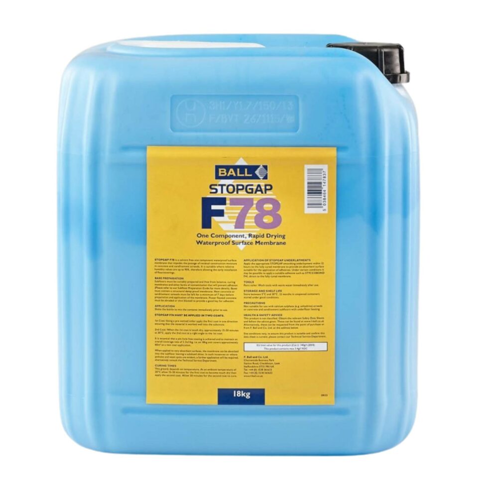 F Ball Stopgap F78 Waterproof Surface Membrane