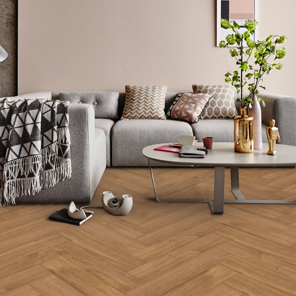 Chinon Oak Herringbone Laminate Flooring 8mm